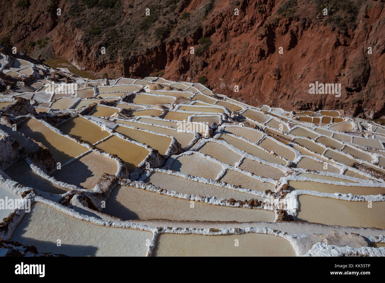 Maras salt ponds located at the Urubamba, Peru Stock Photo - Alamy