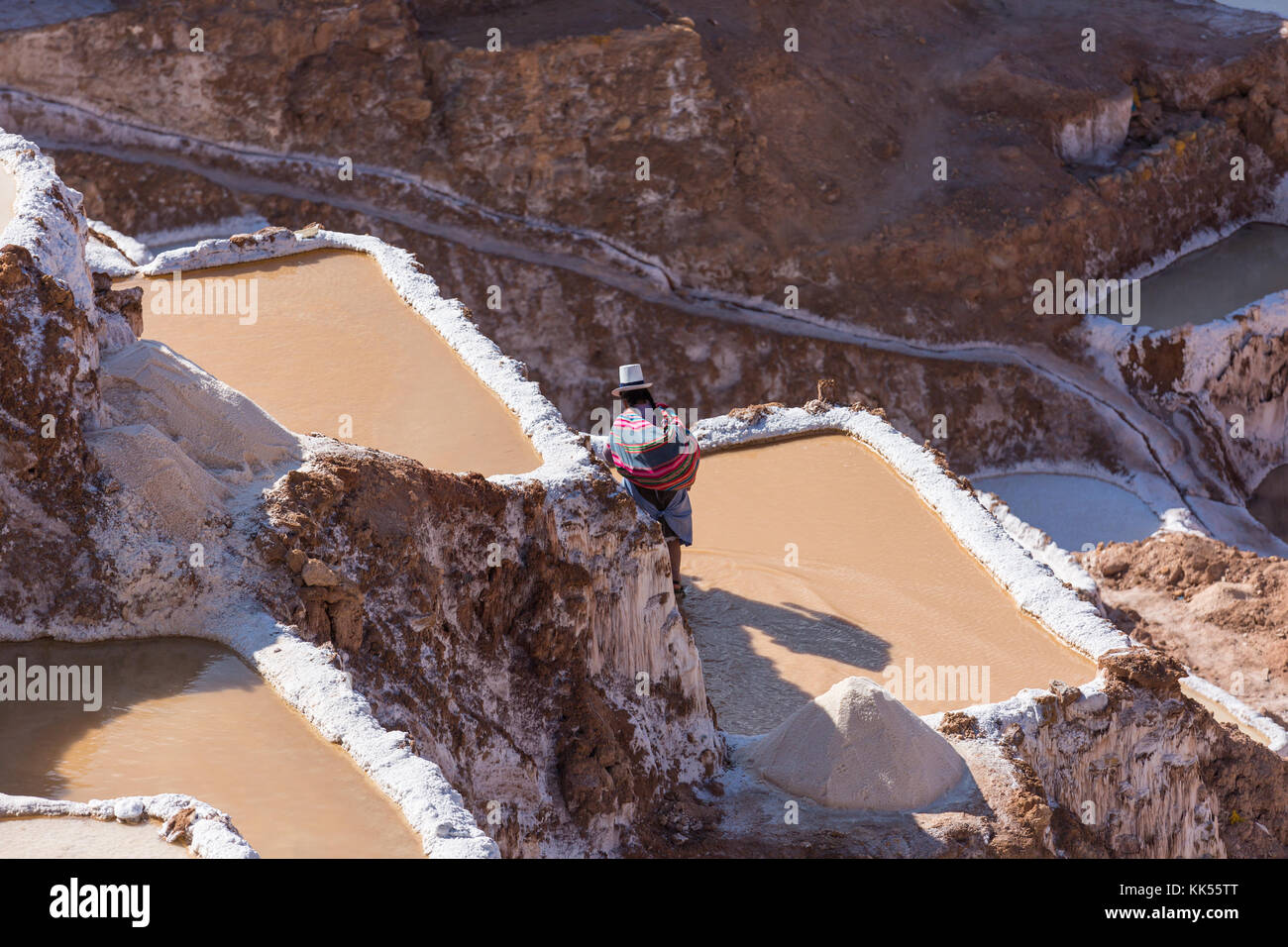 Maras salt ponds located at the Urubamba, Peru Stock Photo - Alamy