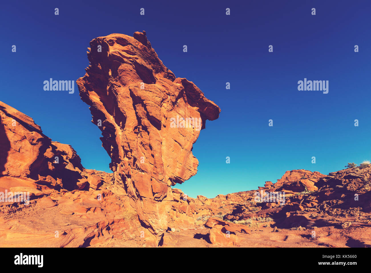 Sandstone formations in Nevada Stock Photo - Alamy