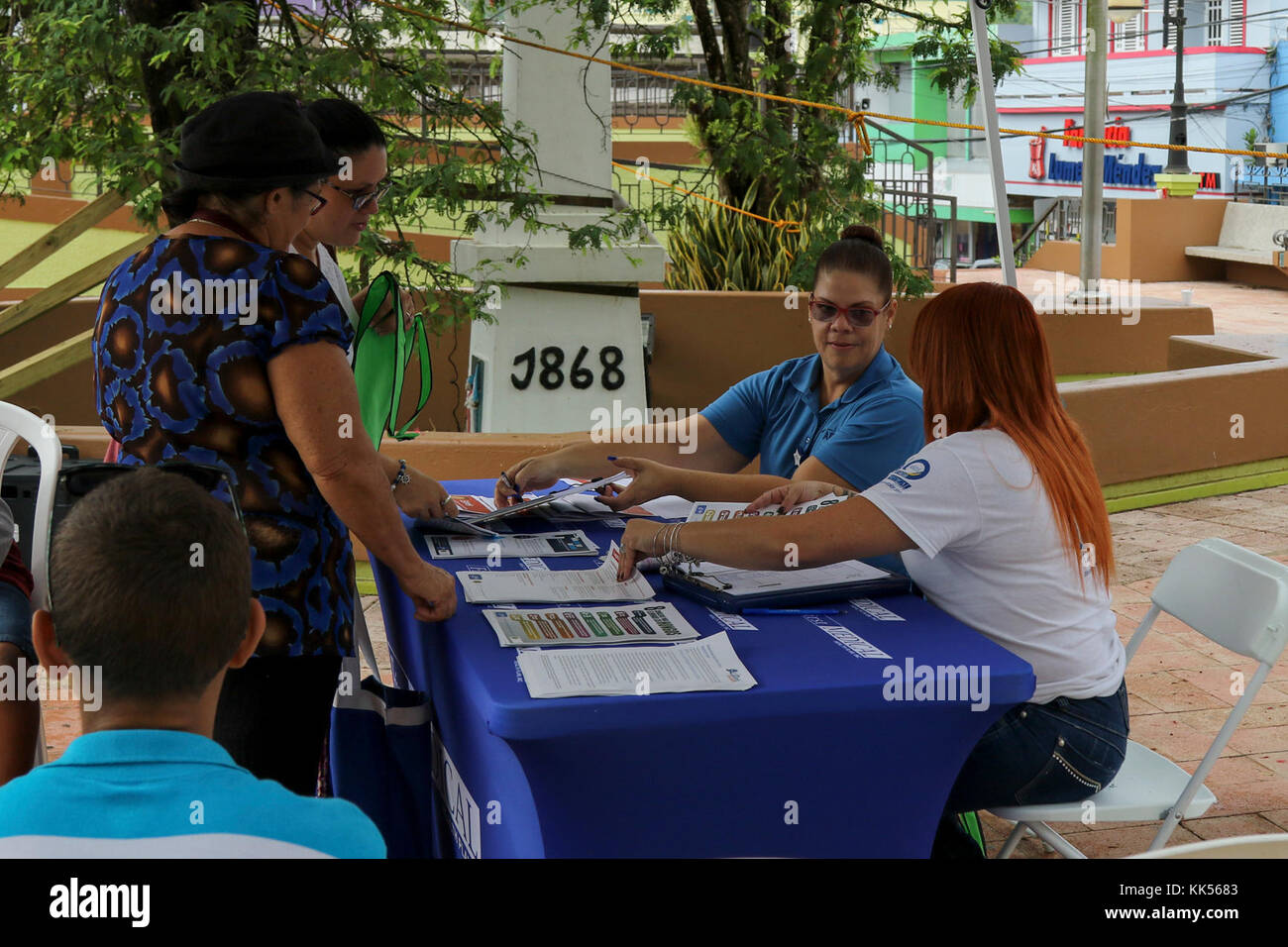 LARES, Puerto Rico – Yaritza Castro, left, a social worker with APS ...