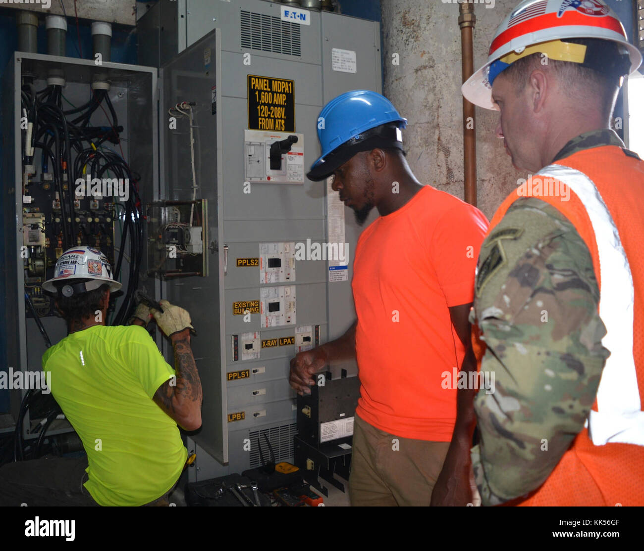 Puerto Rico Recovery Field Office Commander Col. James DeLapp observes ...