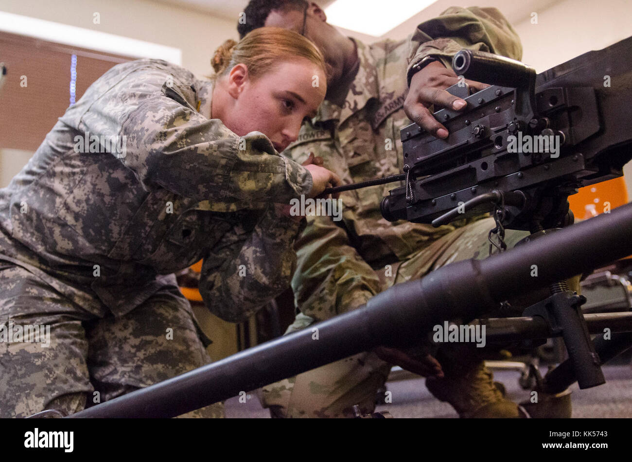 U.S. Army Reserve Spc. Krista Winburn and Pvt. Tevin Hightower, 491st ...