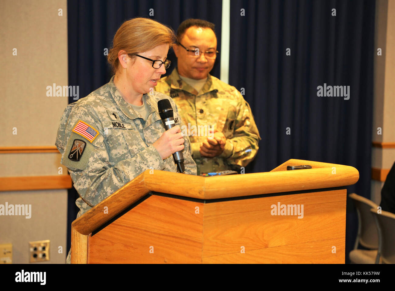 Chaplain (Maj.) Amy Noble with the 88th Regional Support Division ...