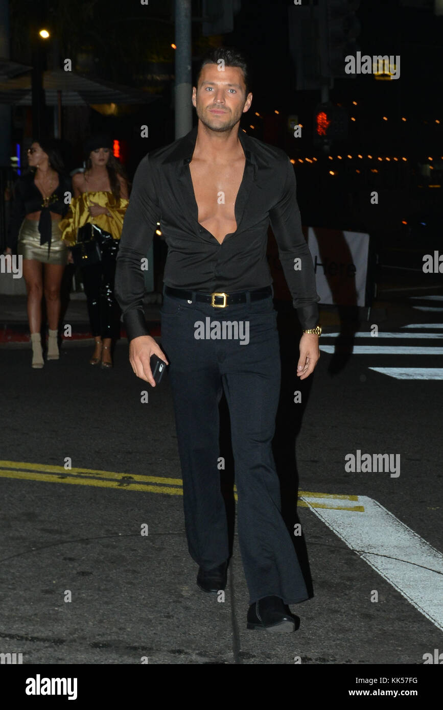 Mark Wright Arriving At The "Casamigos" Halloween Party In Hollywood ...