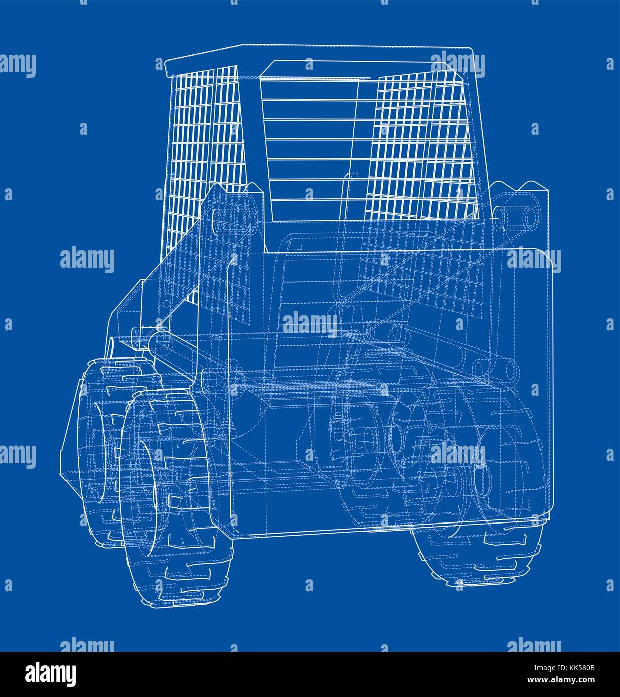 Mini loader. Vector illustration Stock Vector Image & Art - Alamy