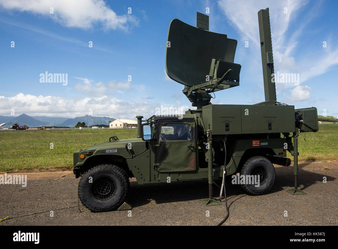 A Humvee assigned to Marine Air Traffic Control Detachment Alpha ...