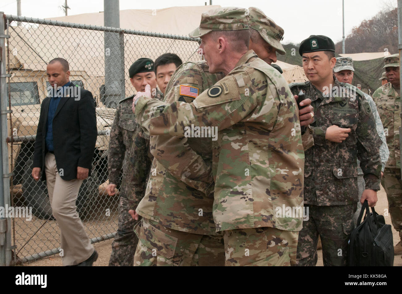 Gen. Vincent K. Brooks (left), Commander, United Nations Command ...