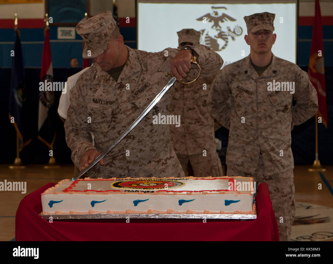 Col. Lawrence Kaifesh, officer in charge of the U.S. Marine Corps ...