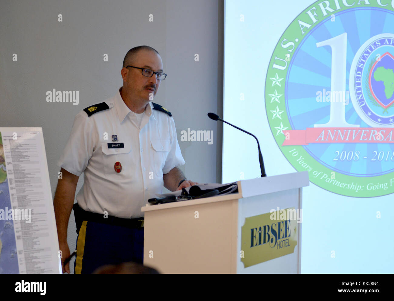 GRAINAU, Germany — Command Sgt. Maj. John Swart, senior enlisted leader ...