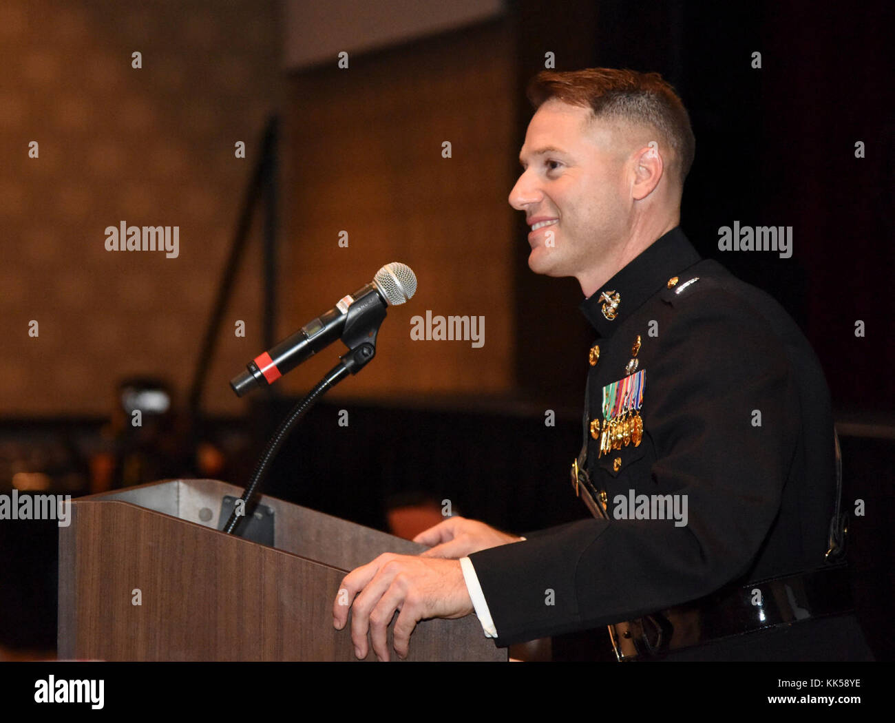 Capt. Gary Baxter, Keesler Marine Detachment commanding officer ...