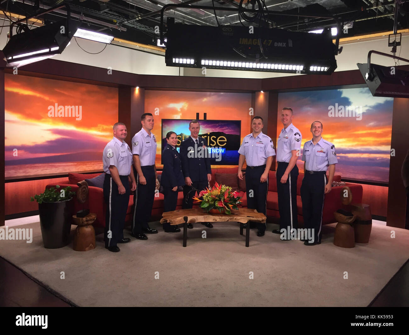 Col. Kevin Gordon, 15th Wing commander, Lt. Col. Christina Moore ...