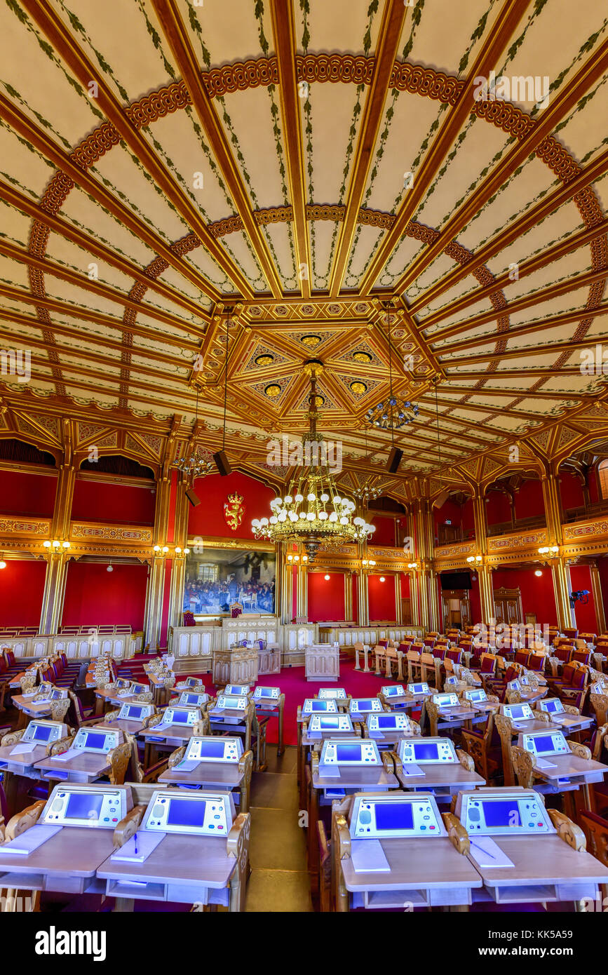 Oslo parliament interior hi-res stock photography and images - Alamy
