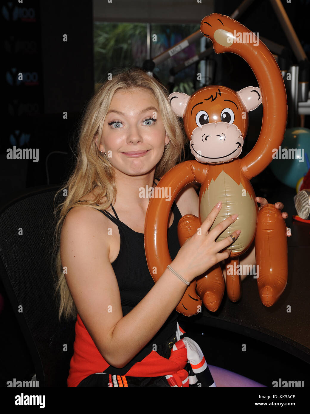 Astrid s poses for a portrait at radio station y 100 hi-res stock ...