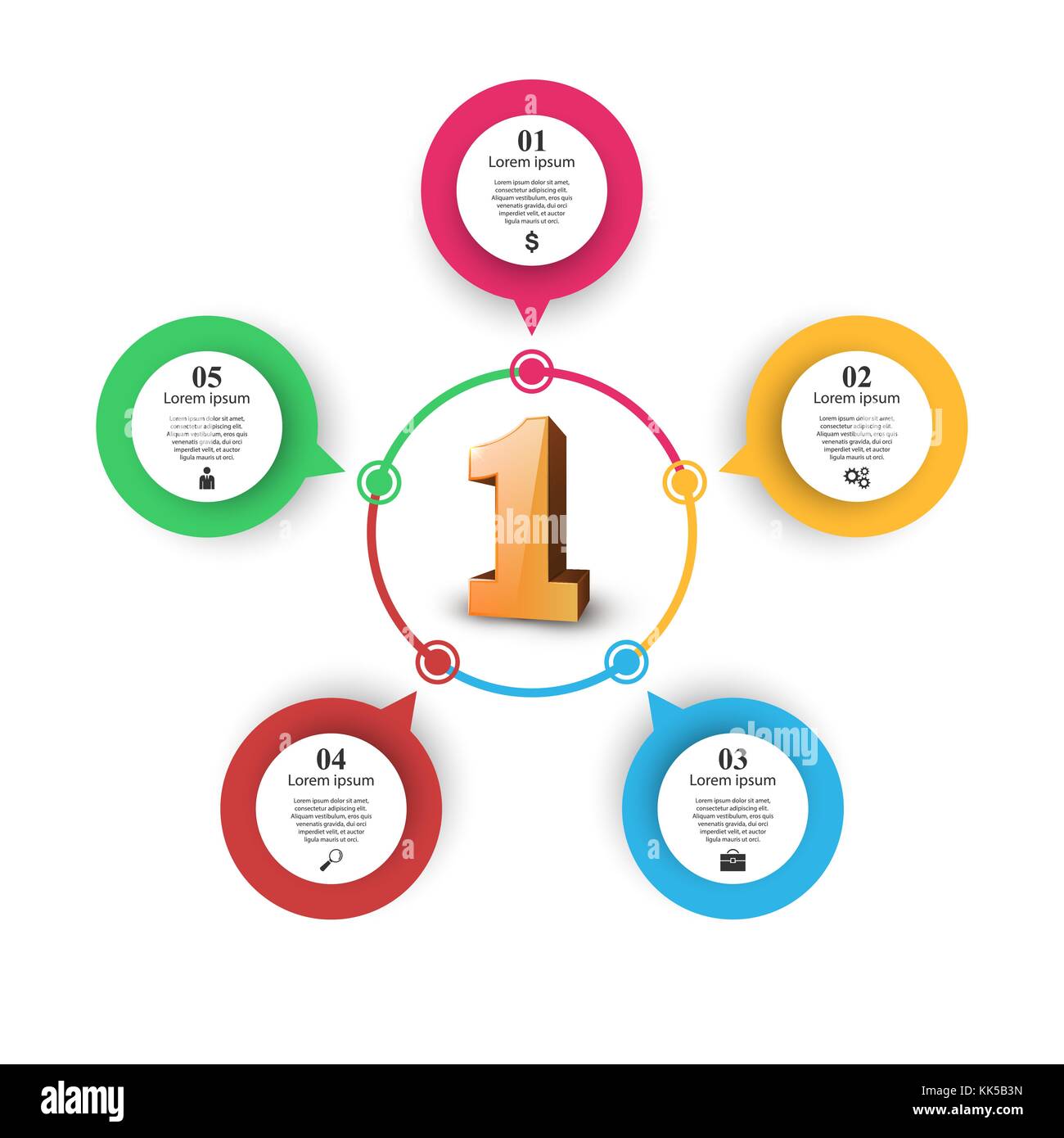 Infographic number Cut Out Stock Images & Pictures - Alamy