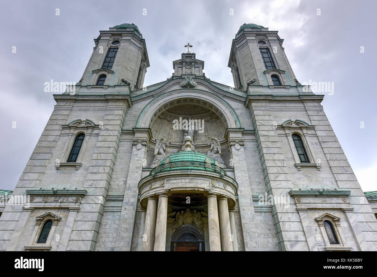 The Our Lady of Victory Basilica. It is a Catholic parish church and ...