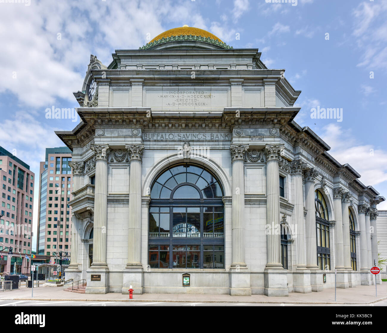 Buffalo, New York - May 8, 2016: The Buffalo Savings Bank is a ...
