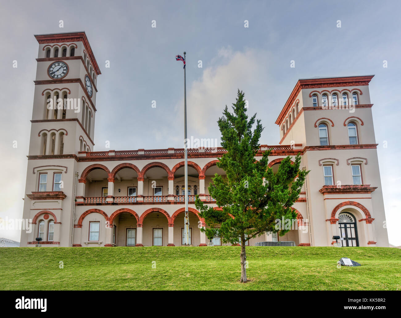 Bermuda Parliament (Sessions House) in Hamilton on Parliament Hill ...