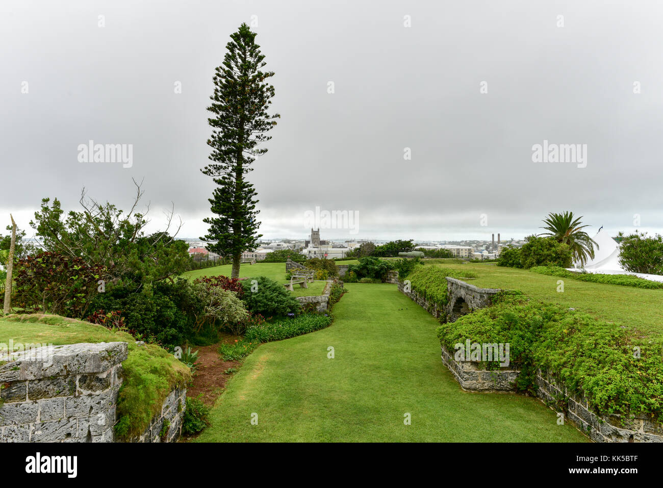 Fort Hamilton is a picturesque site overlooking the lush gardens and ...