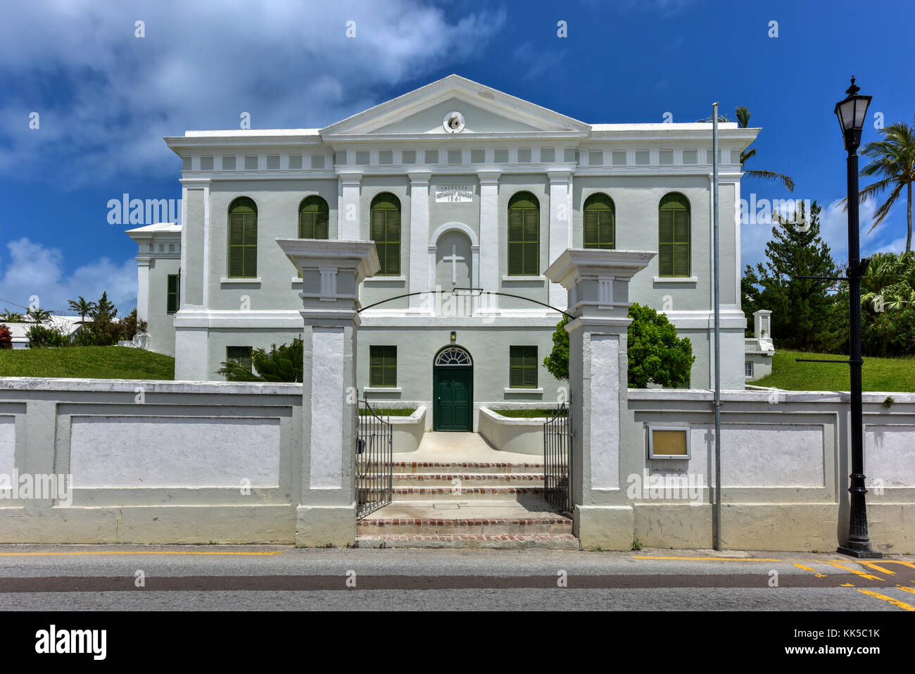 Ebenezer Methodist Church in St. George's Parish, Bermuda Stock Photo ...