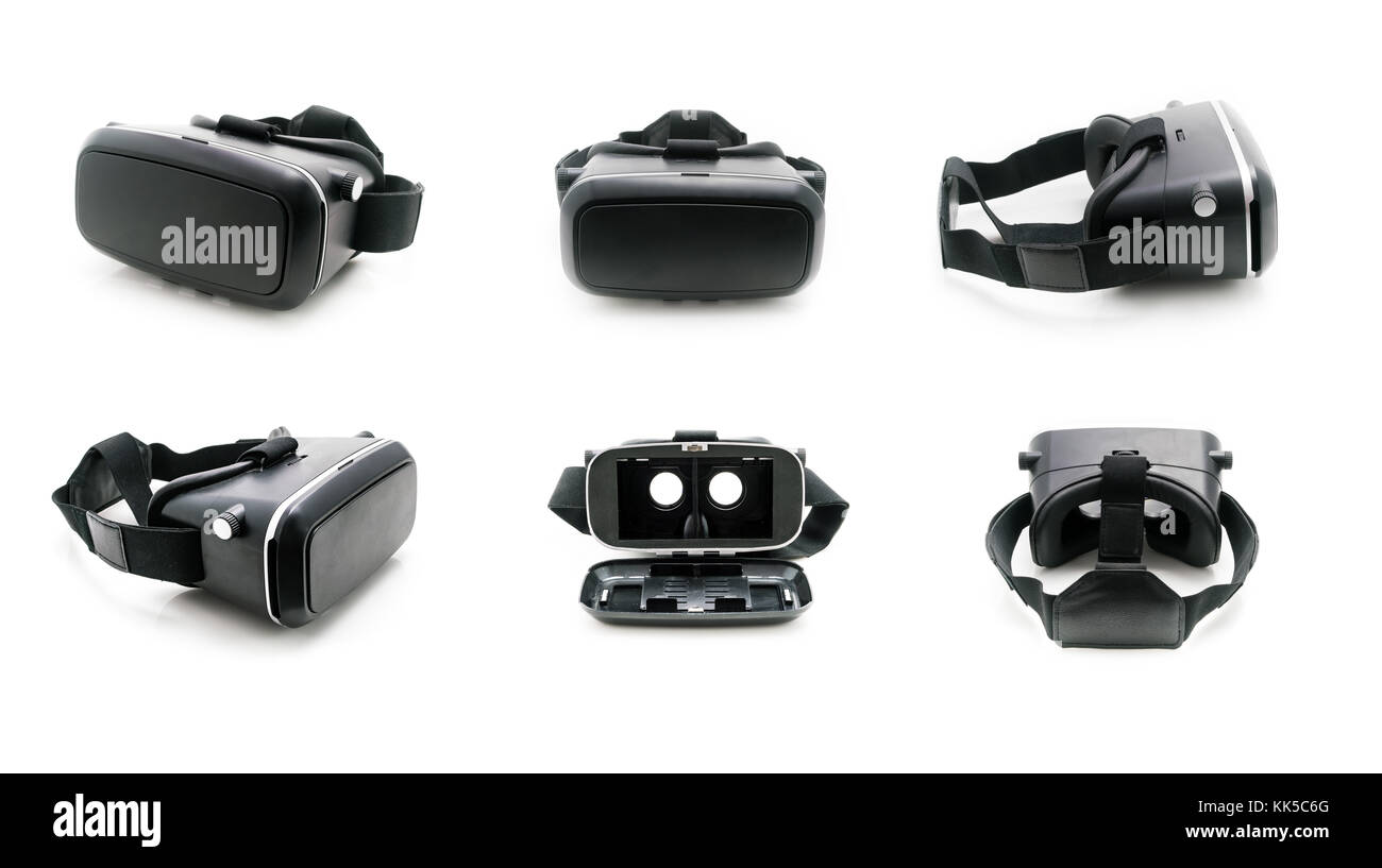 VR CardBoard, Virtual reality at Home, six different angle views on ...