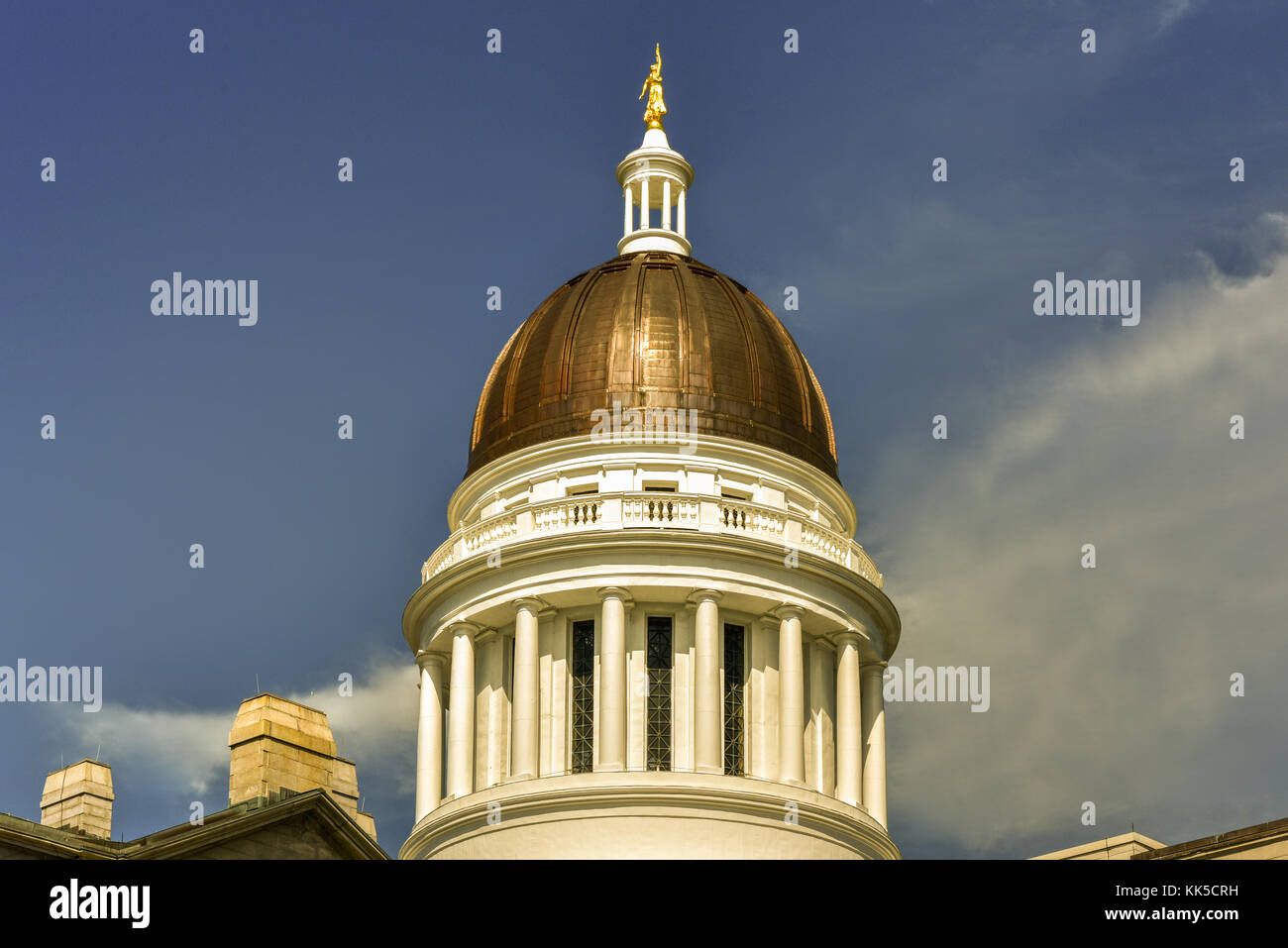 The Maine State House in Augusta, Maine is the state capitol of the ...