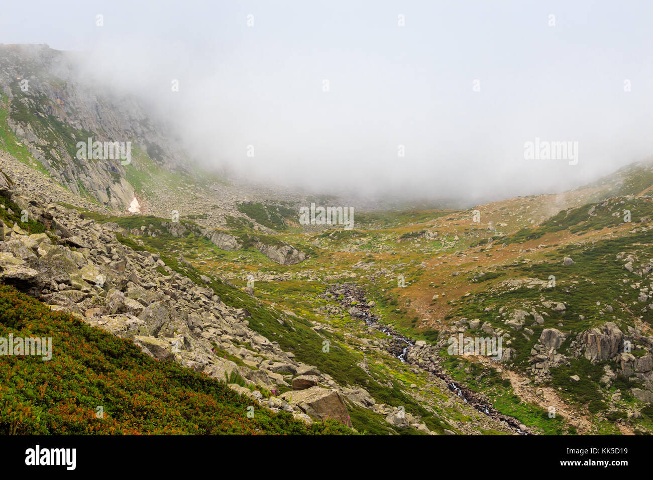 Glacial lake on the top of the Kackar Mountains or simply Kackars, in ...