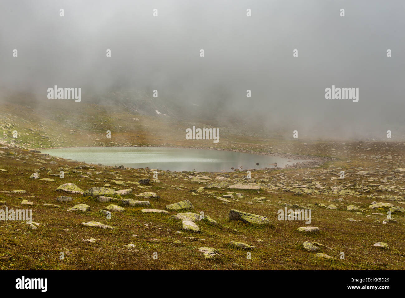 Glacial lake on the top of the Kackar Mountains or simply Kackars, in ...