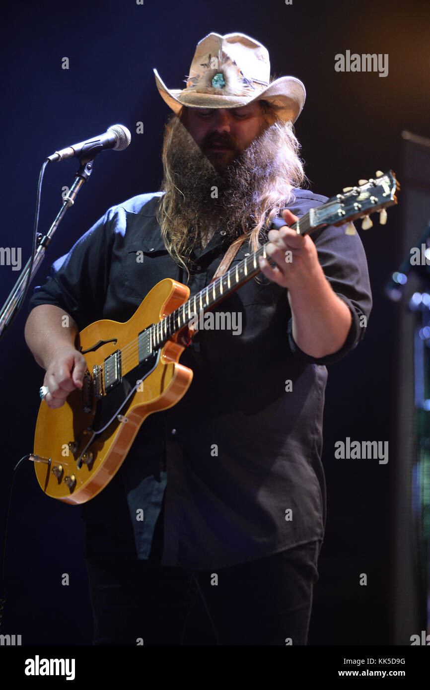 Chris stapleton performs at the perfect vodka amphitheater hi-res stock ...