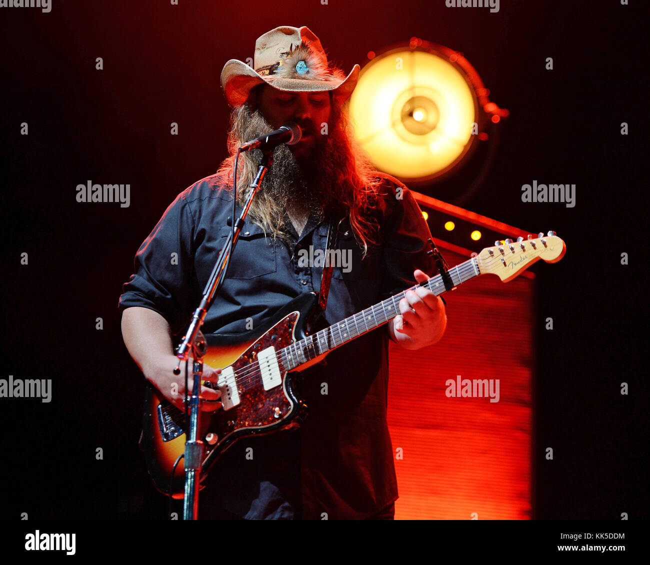 Chris stapleton performs at the perfect vodka amphitheater hi-res stock ...
