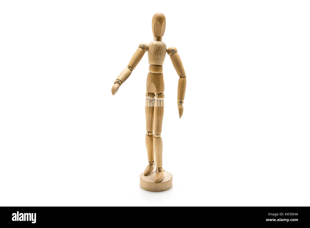 Wooden Artist Model, in high resolution, studio shot, on white ...