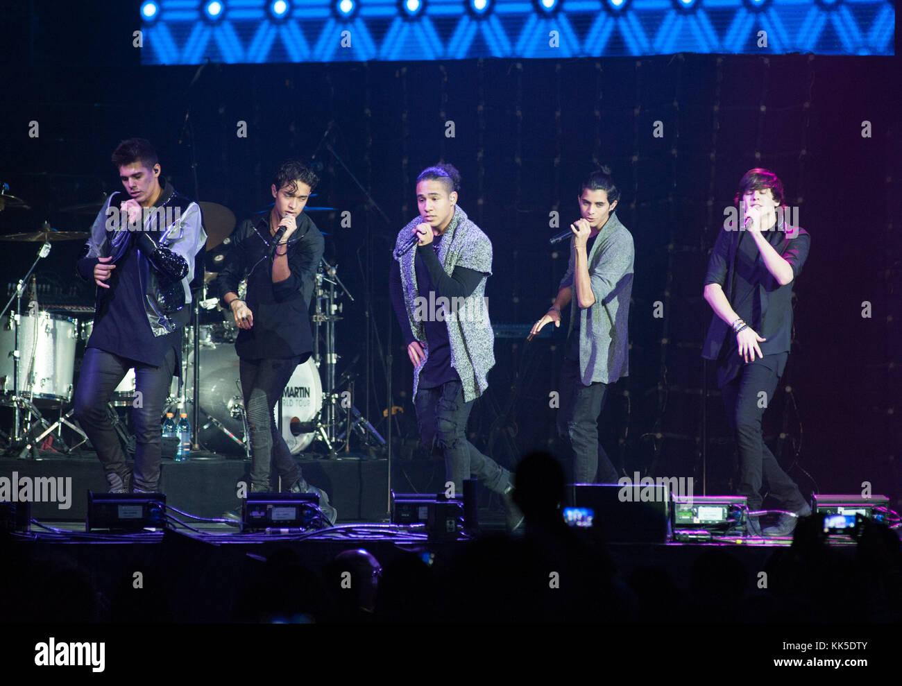HOLLYWOOD FL - AUGUST 01: CNCO Performs On The One World Tour at Hard ...
