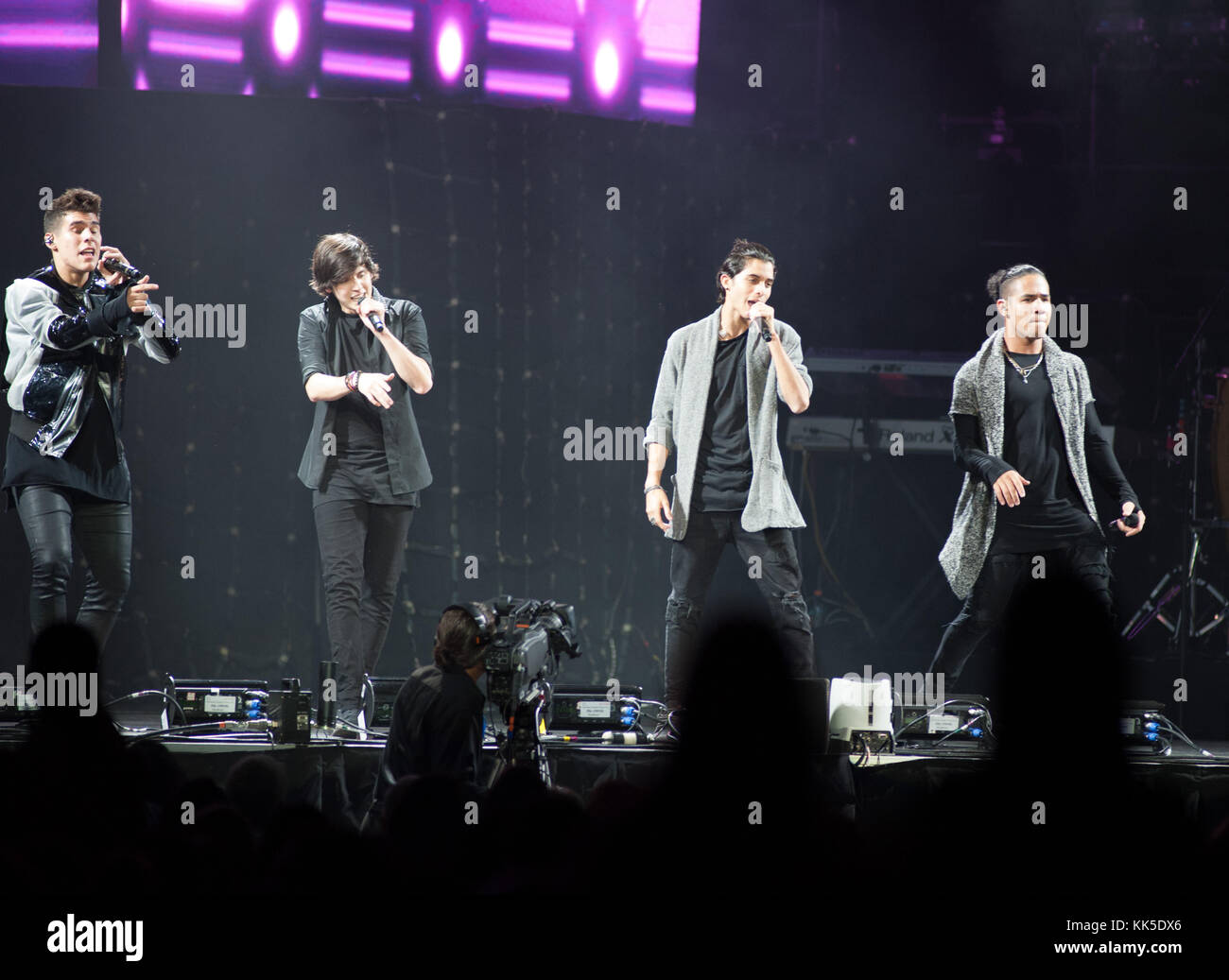 HOLLYWOOD FL - AUGUST 01: CNCO Performs On The One World Tour at Hard ...