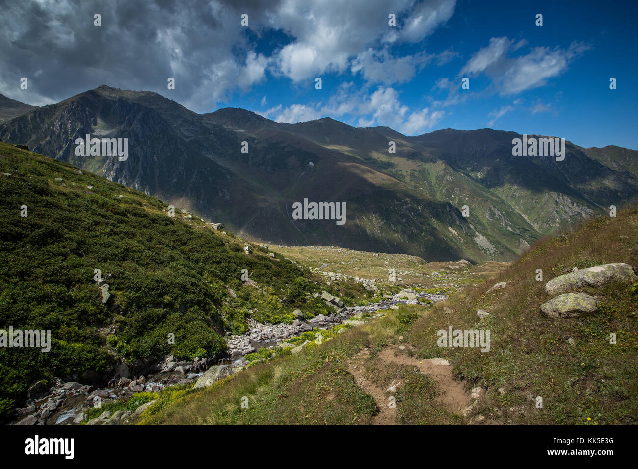 Landscape view of Kackar Mountains or simply Kackars, in Turkish Kackar ...
