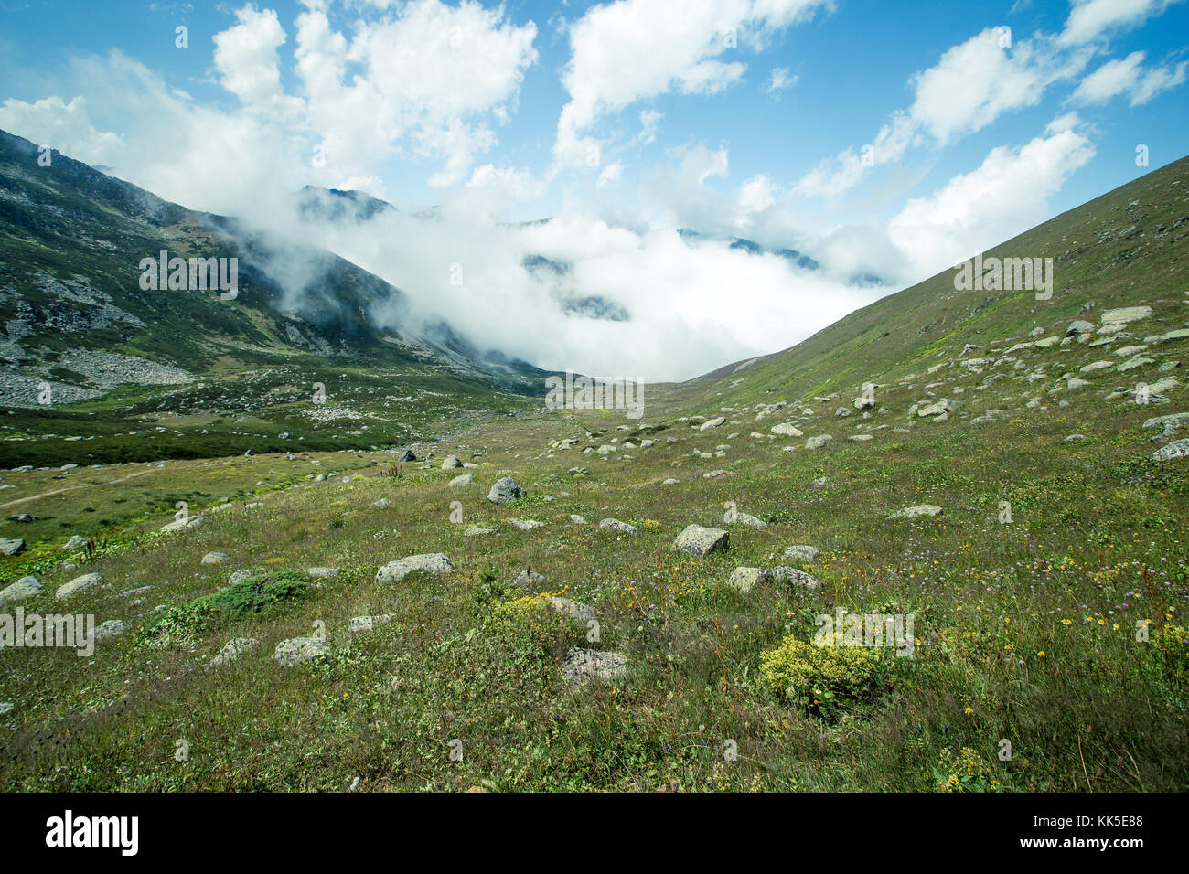 Landscape view of Kackar Mountains or simply Kackars, in Turkish Kackar ...