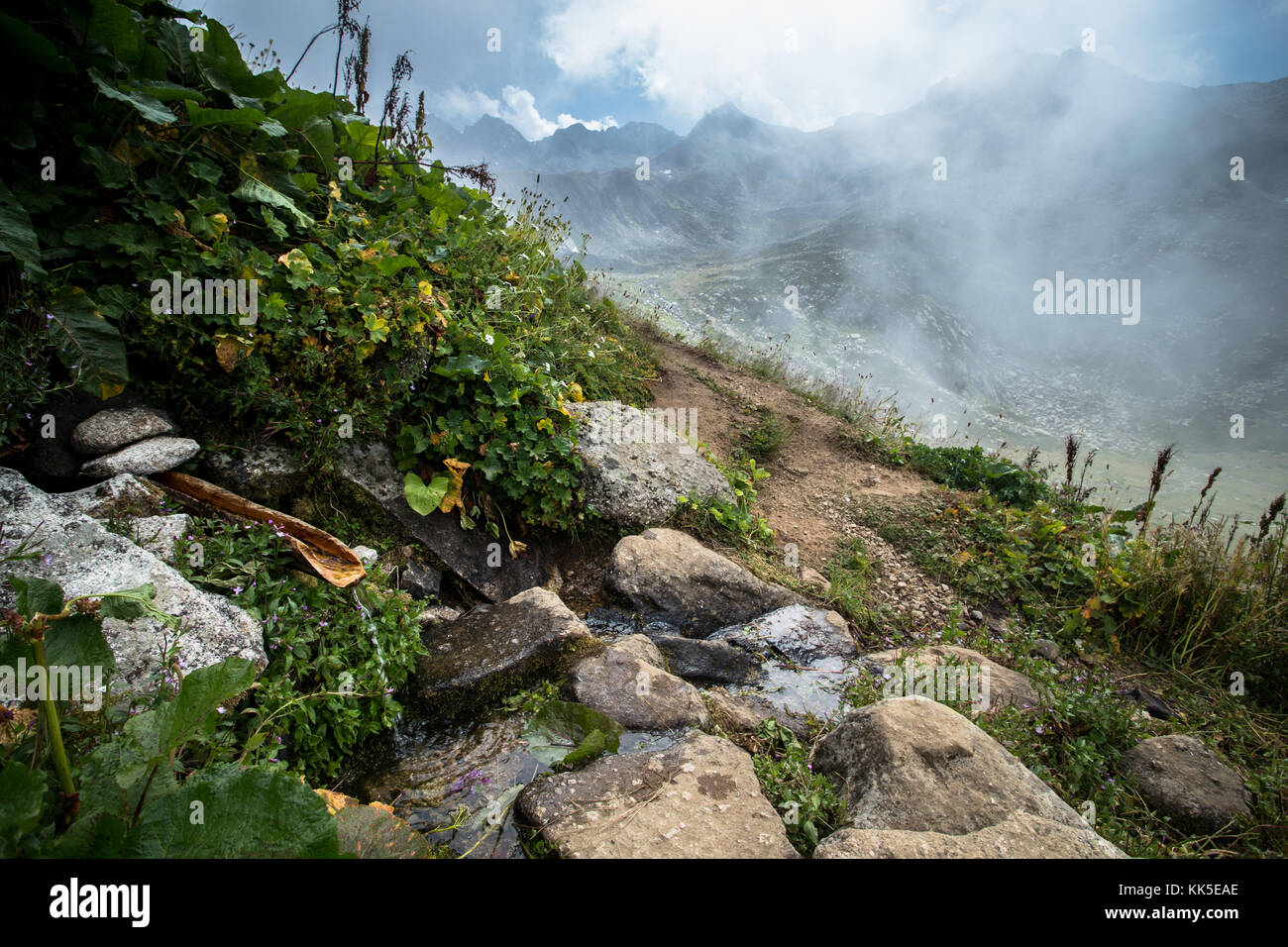 Landscape view of Kackar Mountains or simply Kackars, in Turkish Kackar ...