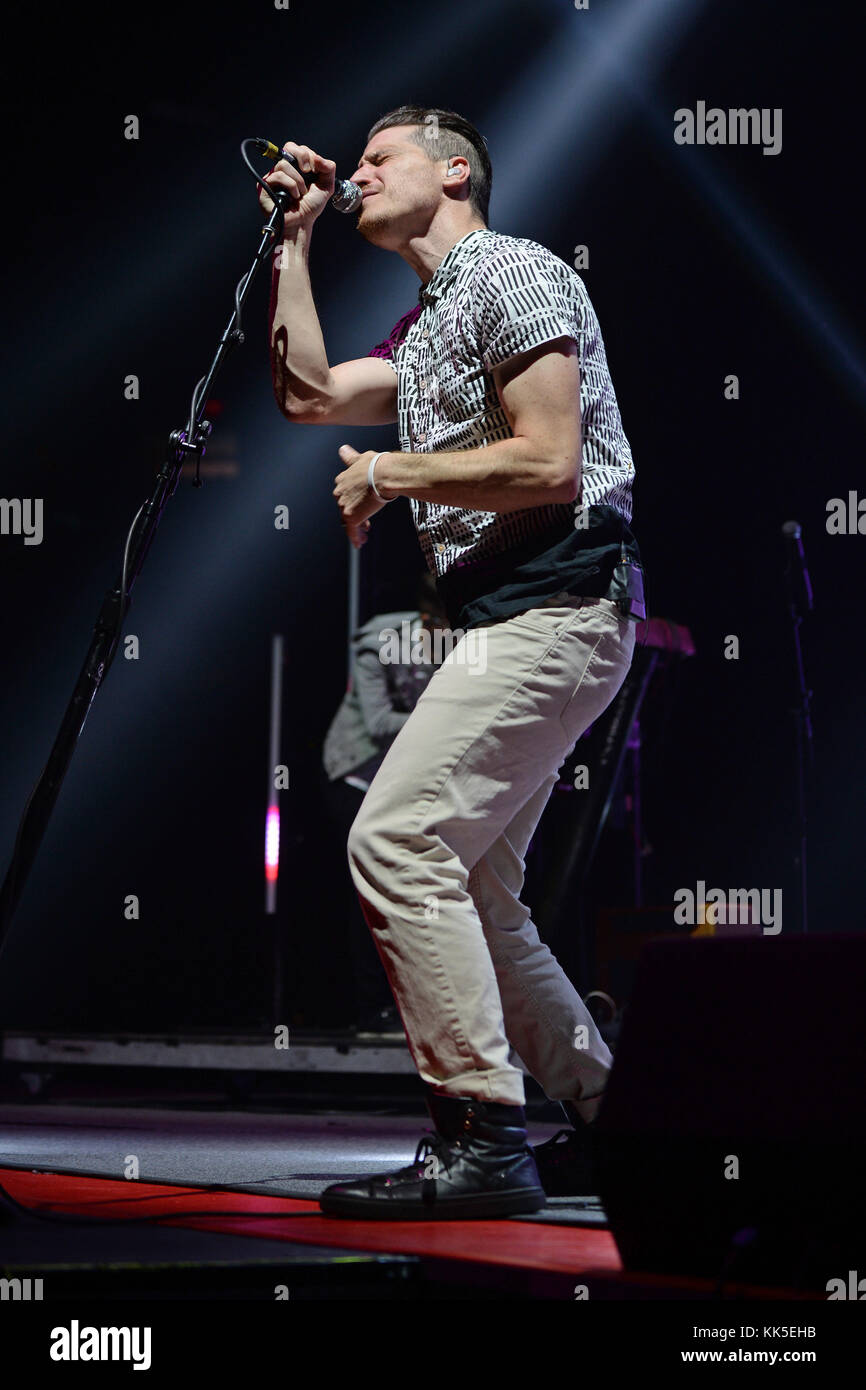 SUNRISE FL - JULY 02: Roy Mitchell-Cardenas, Paul Meany, Todd Gummerman ...