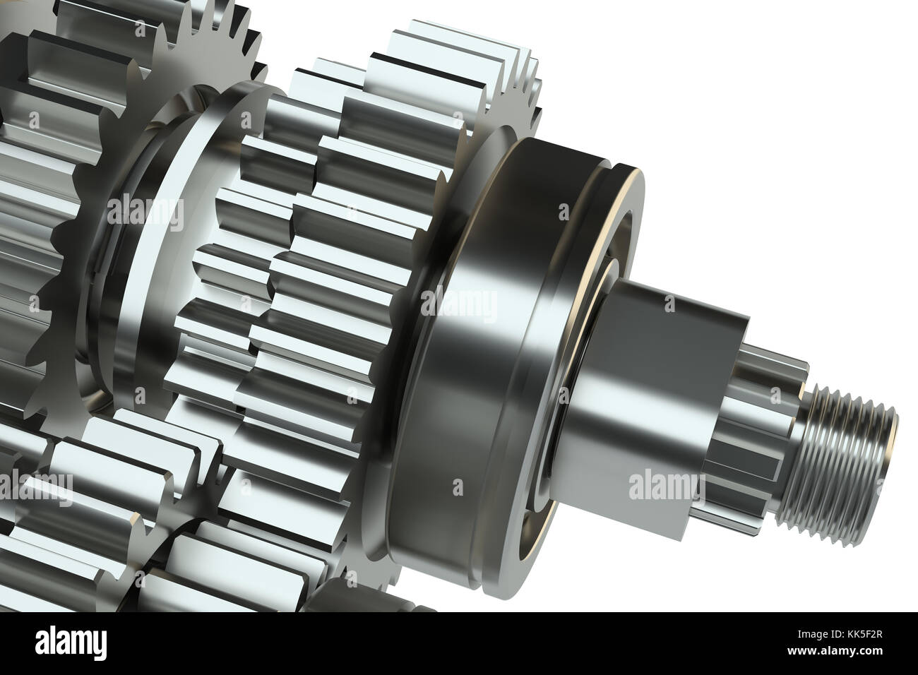 Cog gears mechanism concept. 3d illustration Stock Photo - Alamy