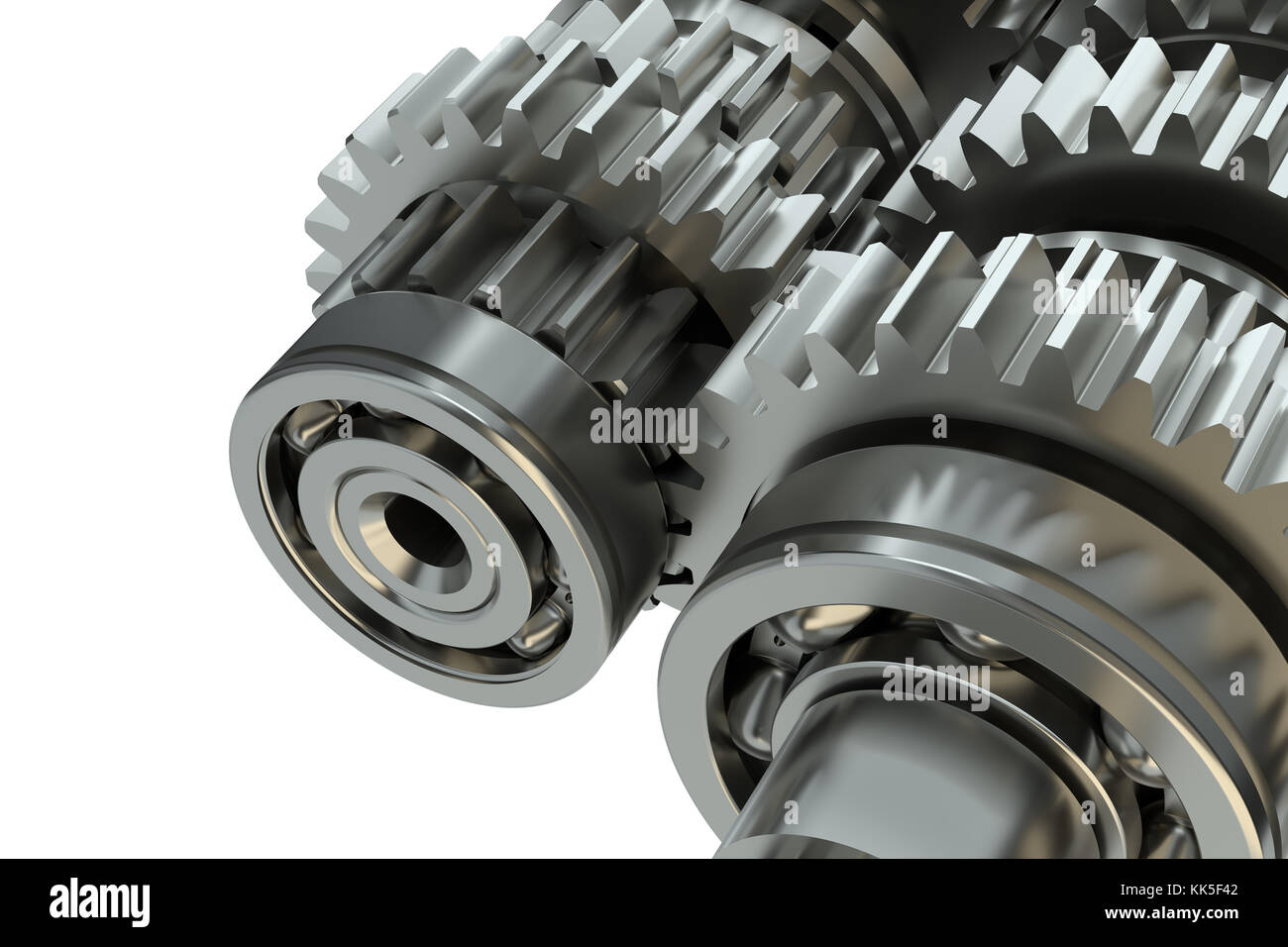 Cog gears mechanism concept. 3d illustration Stock Photo - Alamy