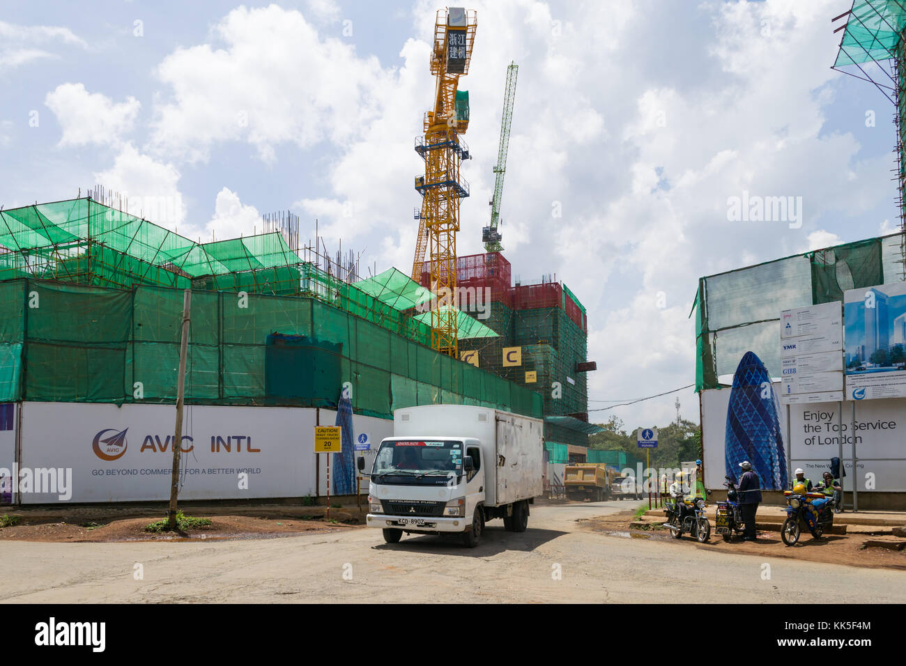 Buildings being constructed by AVIC International Real Estate Kenya in ...