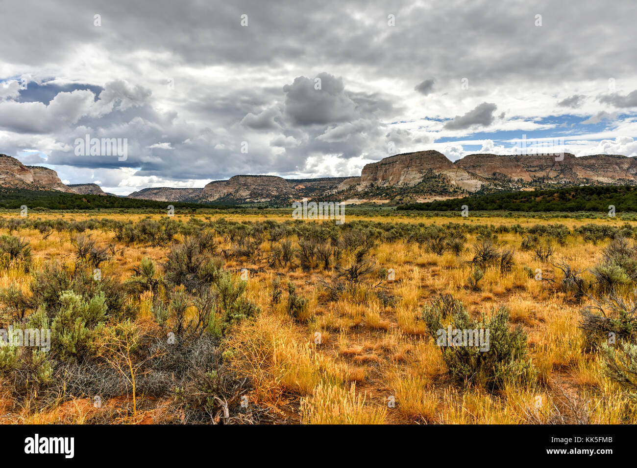 Rock formations along the Johnson Canyon Road in Utah, USA Stock Photo ...