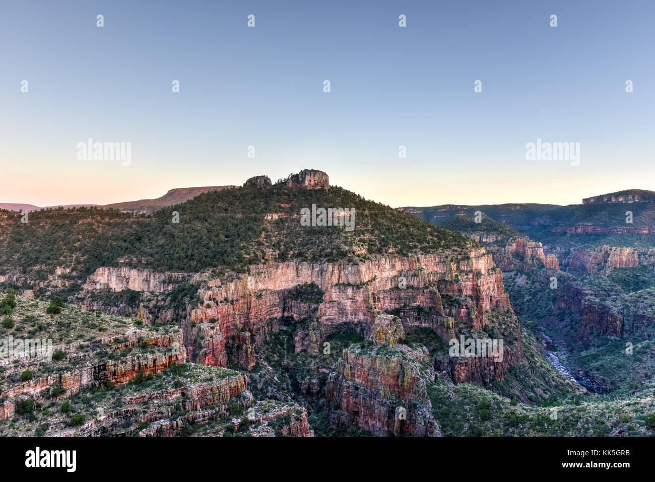 Landscape view from Becker Butte Lookout in Arizona along Route 60 ...