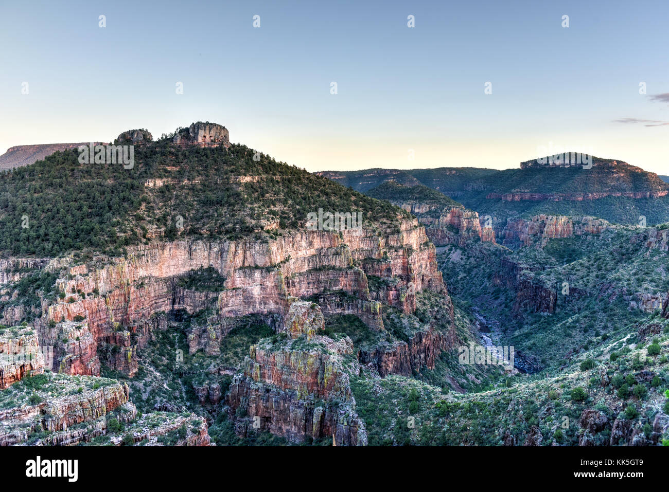 Landscape view from Becker Butte Lookout in Arizona along Route 60 ...