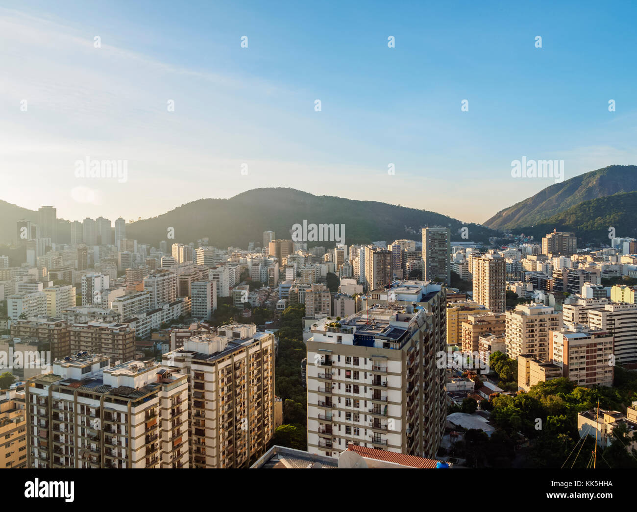 Botafogo Neighbourhood, elevated view, Rio de Janeiro, Brazil Stock ...