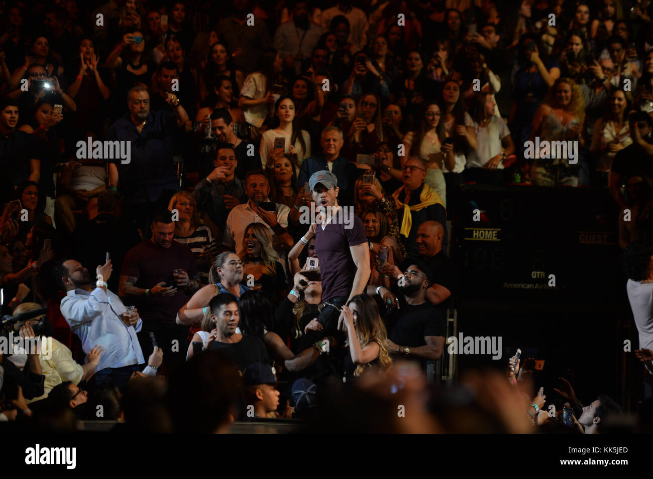MIAMI, FL - NOVEMBER 05: Enrique Iglesias performs on stage at ...