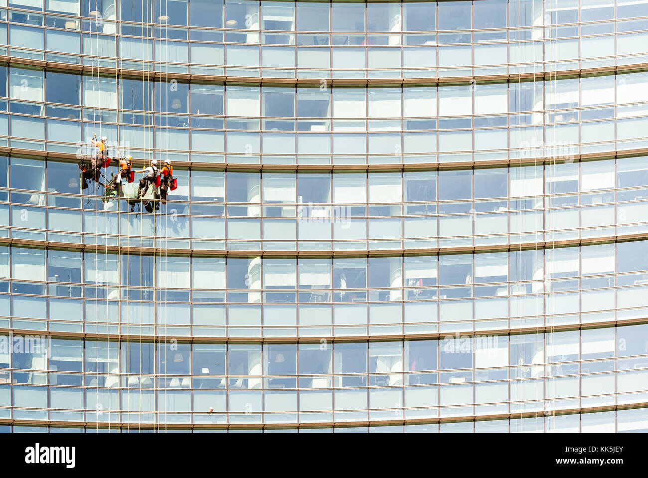 Window cleaner working in hi-res stock photography and images - Alamy