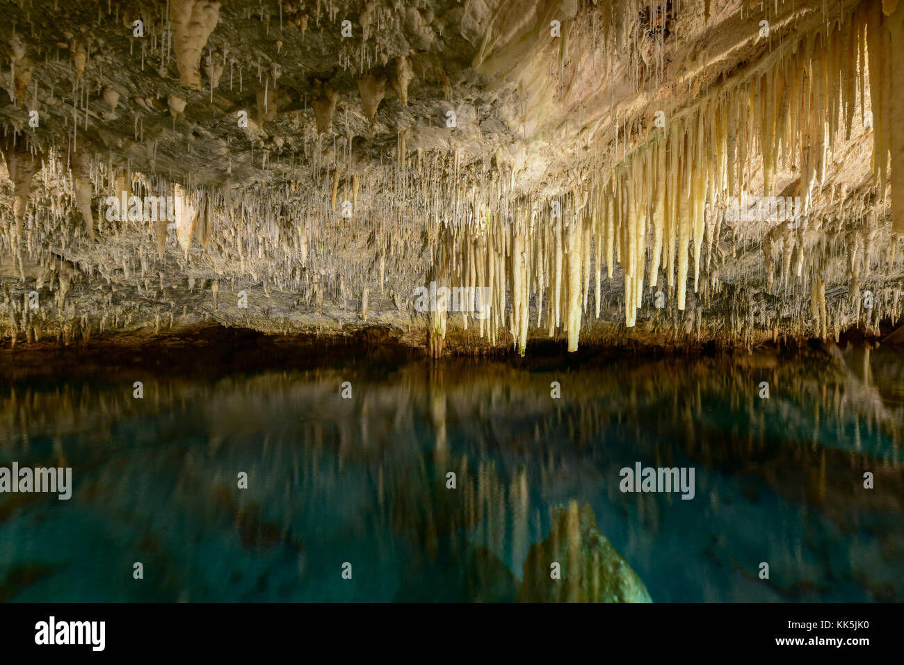 Crystal Cave in Bermuda. Subterranean cavern located in Hamilton Parish ...