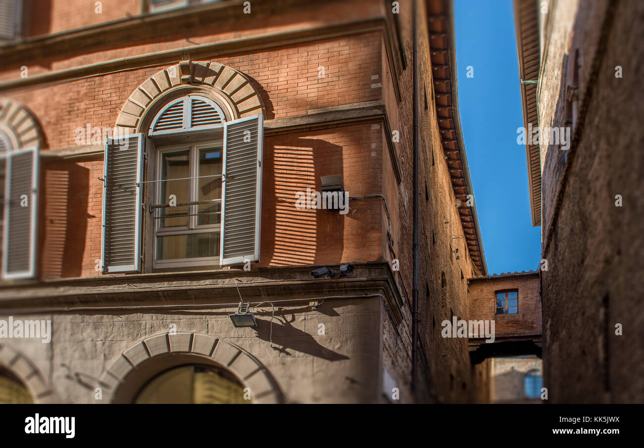 Beautiful shadow on the wall of sun lighted window in Italy Stock Photo ...