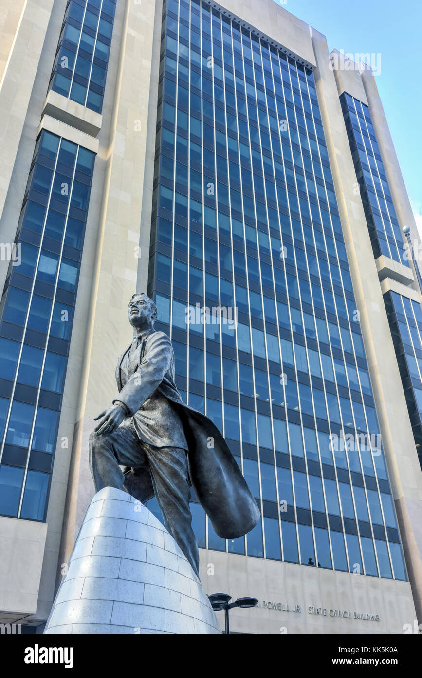 Adam Clayton Powell, Jr. statue in New York. Adam Clayton Powell, Jr ...