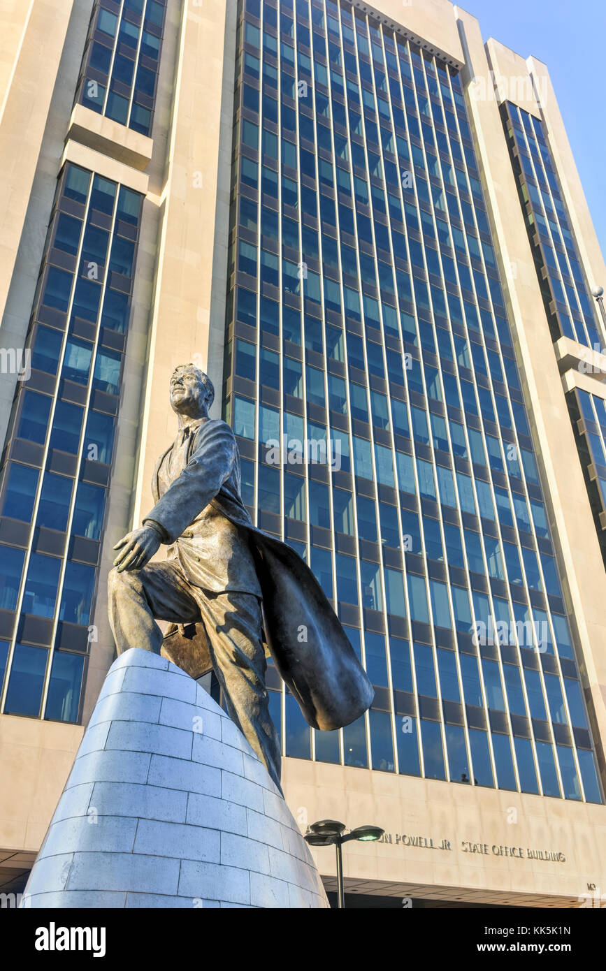 Adam Clayton Powell, Jr. statue in New York. Adam Clayton Powell, Jr ...