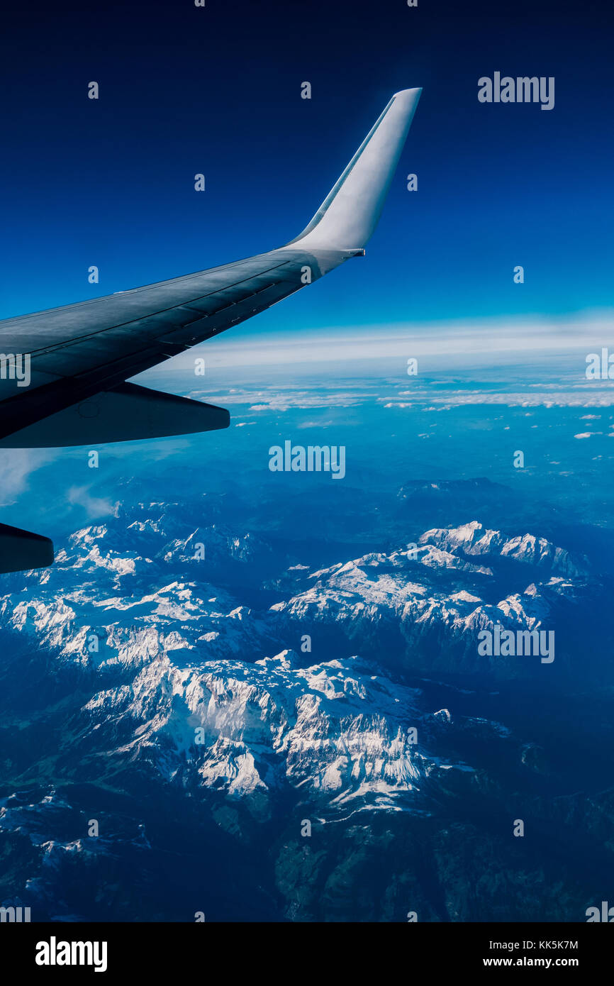 Alps aerial map hi-res stock photography and images - Alamy